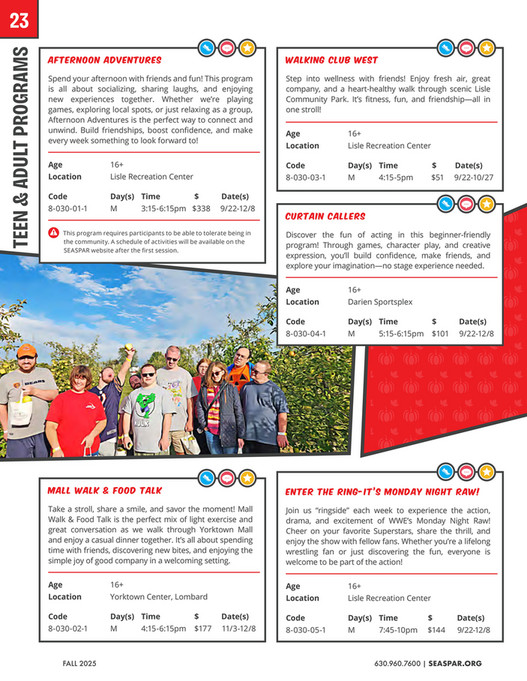 SEASPAR - SEASPAR 2025 Fall Program Guide - Page 24-25 - Created with Publitas.com