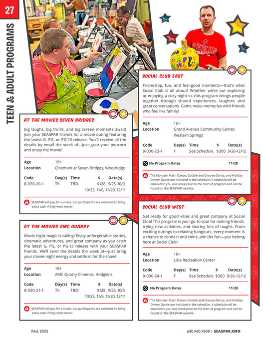 SEASPAR - SEASPAR 2025 Fall Program Guide - Page 28-29 - Created with Publitas.com