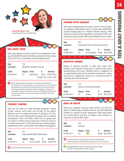 SEASPAR - SEASPAR 2025 Fall Program Guide - Page 24-25 - Created with Publitas.com