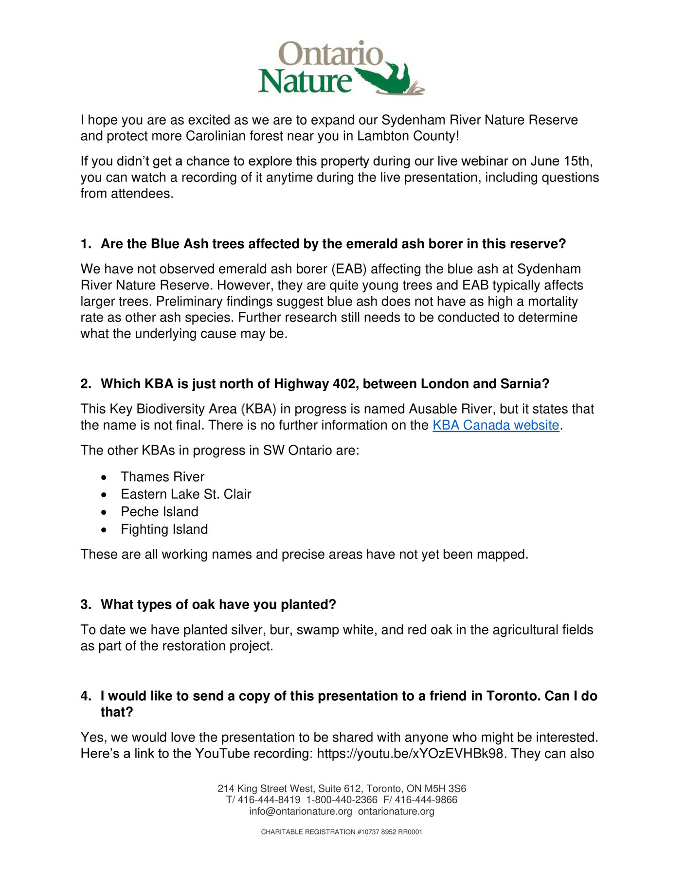 ON Nature Magazine SRNR Webinar Questions Page 1 on-nature-magazine-srnr-webinar-questions-page-1