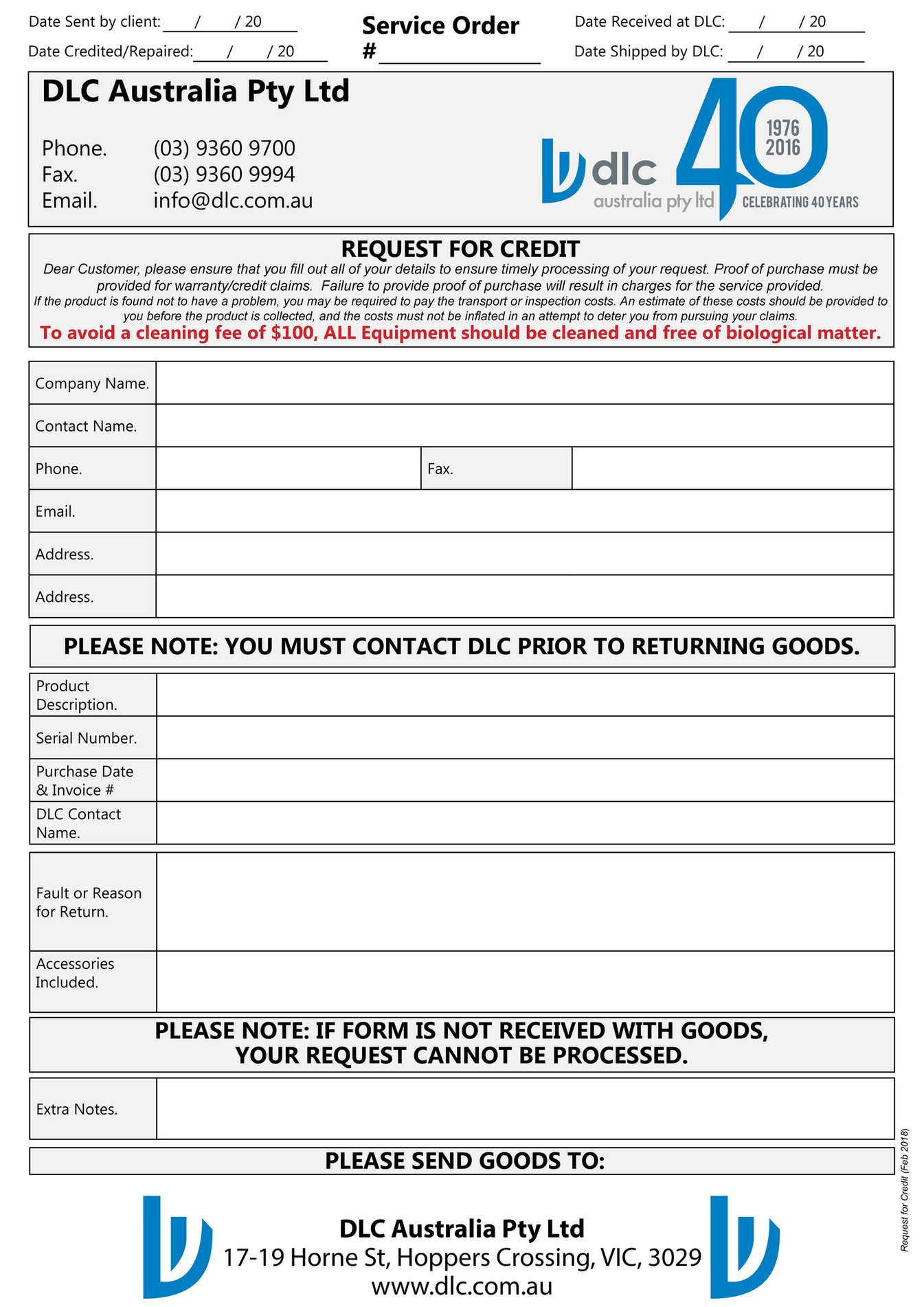 DLC Vet Pty Ltd - VIC Request for Credit Form - Page 1 - Created with ...