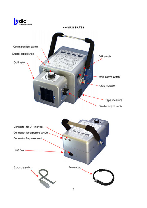 DLC Vet Pty Ltd - Atomscope HF200A Gen-2 X-ray Unit Manual - Page 8-9 ...