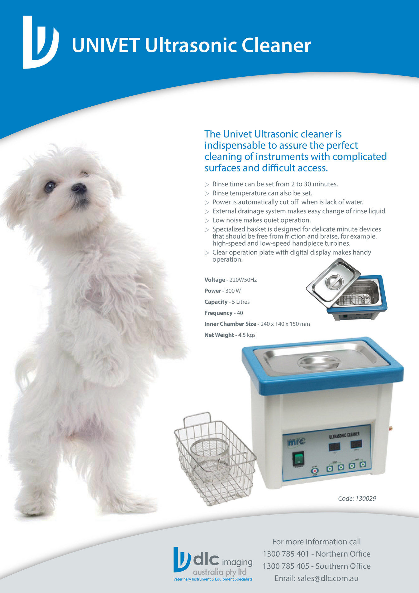 DLC Vet Pty Ltd - Ultrasonic Cleaner - Page 1 - Created with Publitas.com