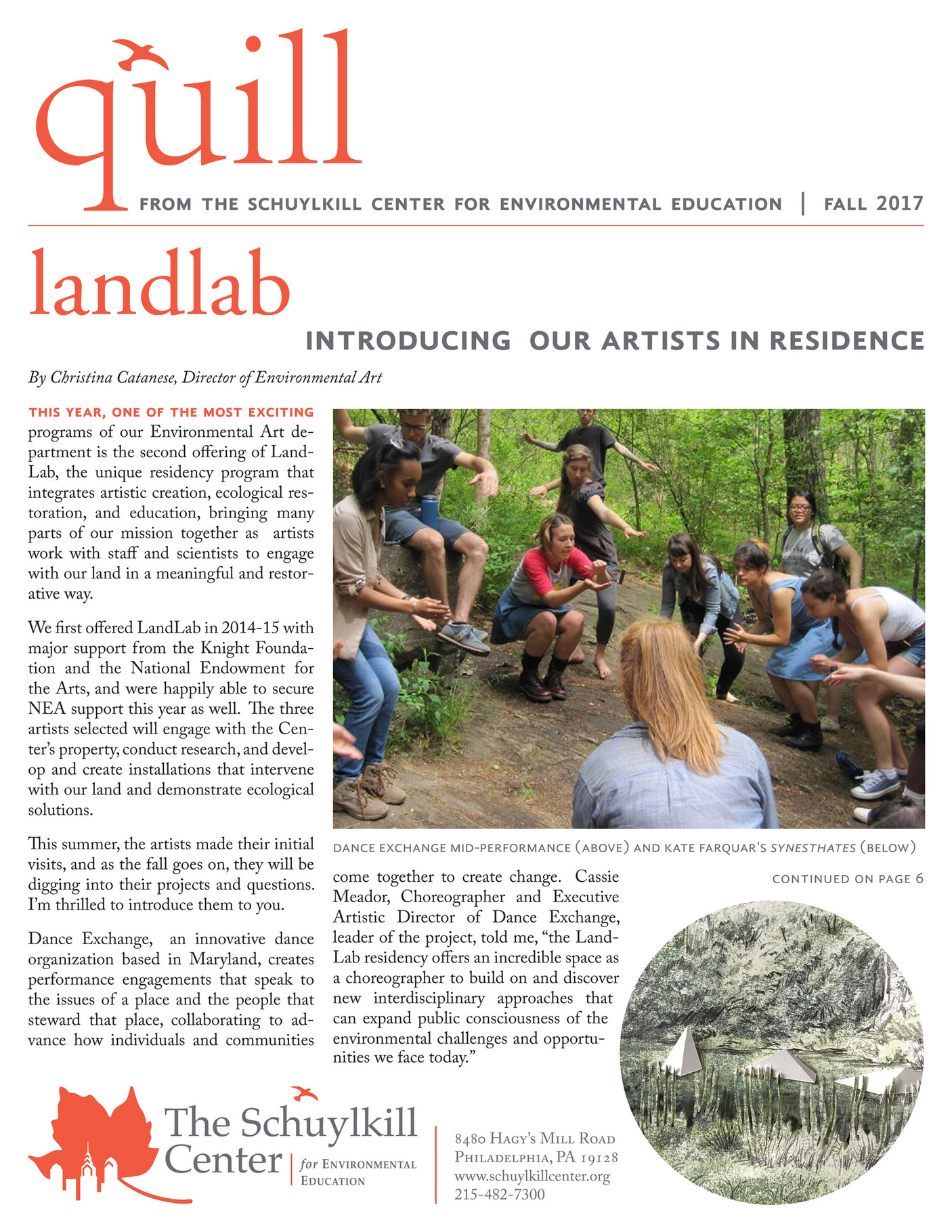 Schuylkill Center for Environmental Education - Fall Quill 2017 - Page ...