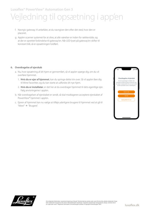 Luxaflex DK - Luxaflex PowerView Automation - Vejledning til opsætning i app’en - Side 4