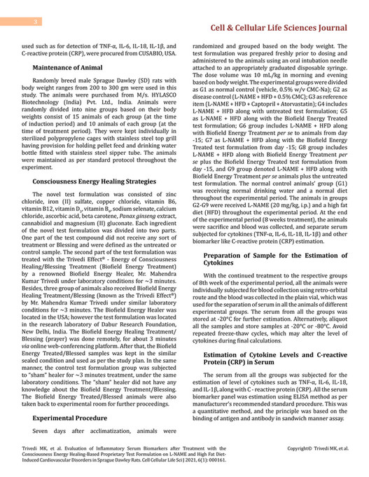 Evaluation of Inflammatory Serum Biomarkers after Treatment with the ...