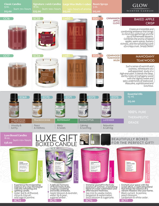 Glow Scented Candles - SPRING catalog - Page 4-5 - Created with ...