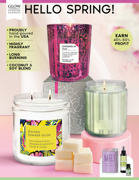 Glow Scented Candles - SPRING catalog - Page 1 - Created with Publitas.com