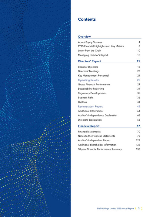 Equity Trustees - 2025 Annual Report - Page 1