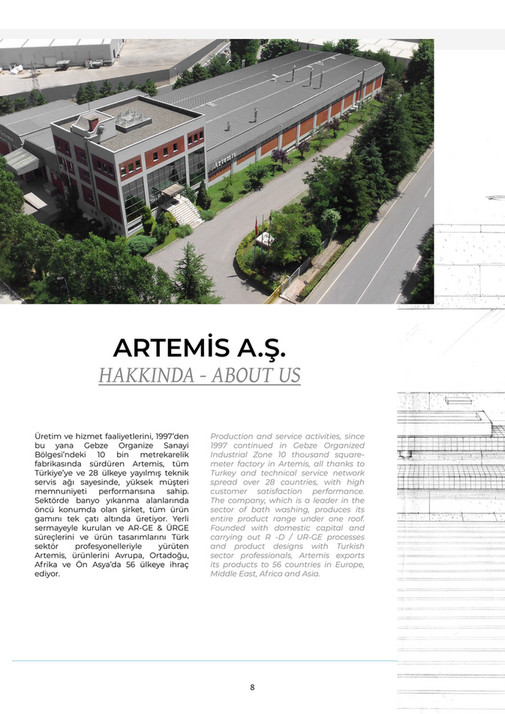 Artemis A.Ş. - Özgür Küvetler Fiyat Kataloğu 2024 - Sayfa 8-9