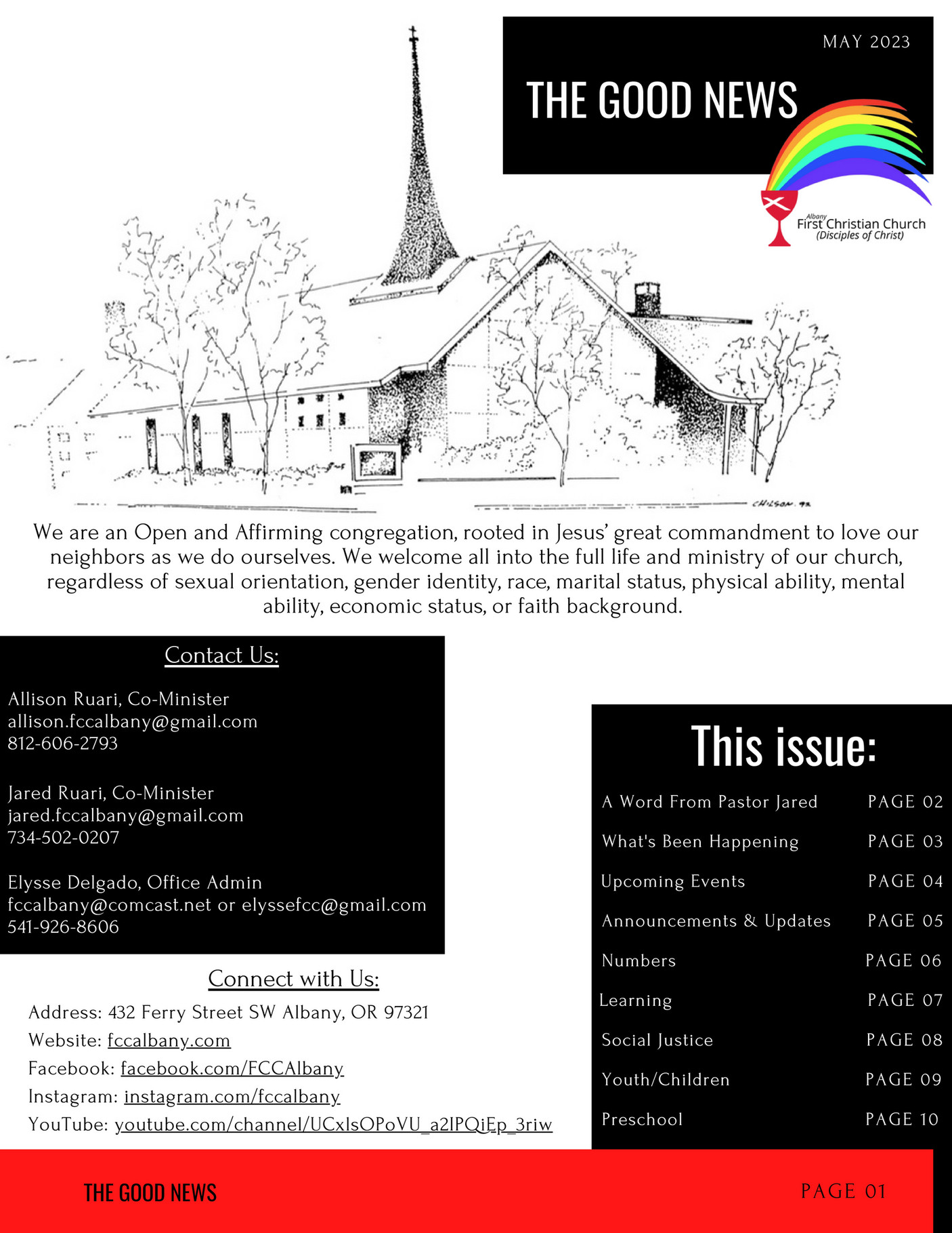 First Christian Church of Albany - May 2023 Newsletter - Page 1 ...