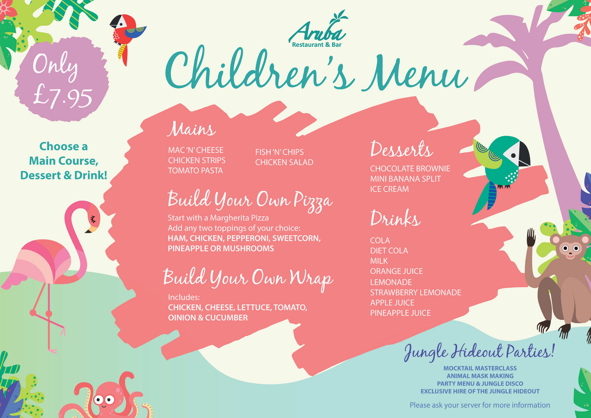 Aruba - Aruba Bournemouth Children's Menu 2017 - Page 1 - Created with ...