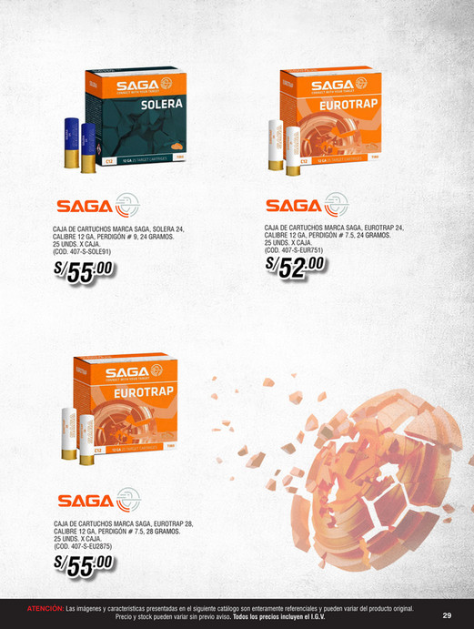 Armaq - CATÁLOGO ARMAQ 2024 - MUNICIONES TODO - Página 28-29 - Creado con Publitas.com