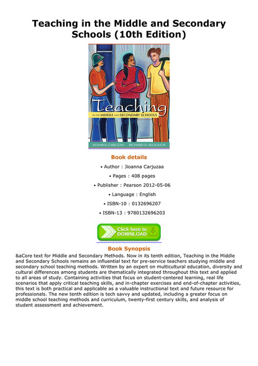 PDF - Teaching in the Middle and Secondary Schools 10th Edition - Page ...