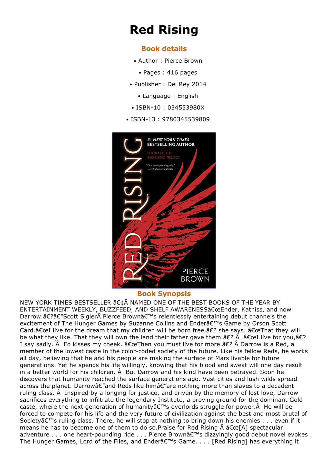 Top - Red Rising - Page 1 - Created with Publitas.com