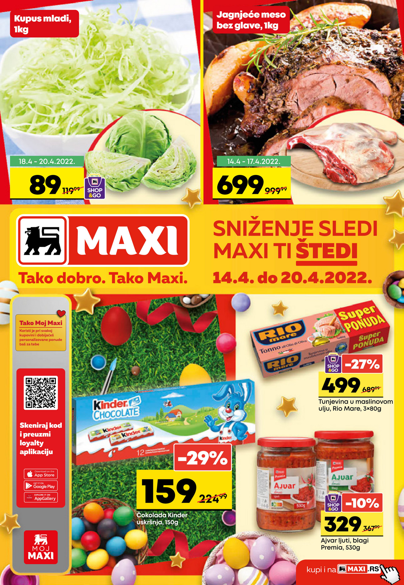 Maxi Serbia - EN folder - MAXI Nedeljni liflet 14.4-20.4.2022 - Strana 1 Maxi Serbia - EN folder - MAXI Nedeljni liflet 14.4-20.4.2022 - Strana 1