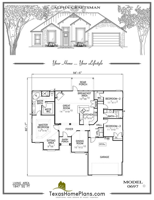 texas home plans - TEXAS TRADITIONAL- HOMES - Page 28-29