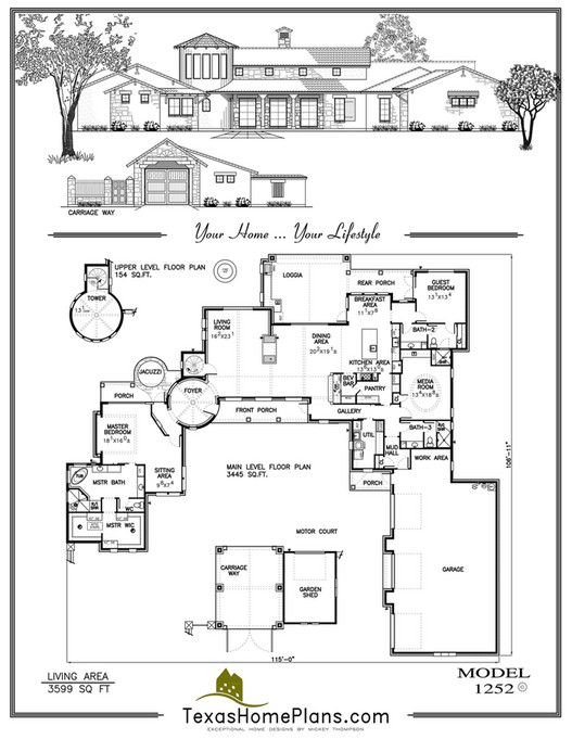 texas home plans - TEXAS MISSION - HOMES - Page 80-81