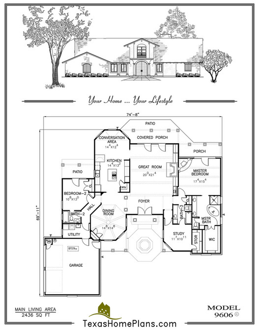 texas home plans - TEXAS MISSION - HOMES - Page 96-97