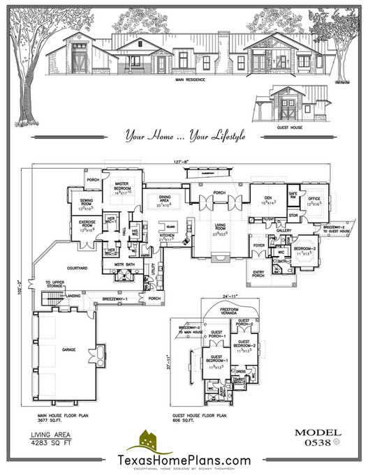 texas home plans - TEXAS RANCH- HOMES - Page 20-21