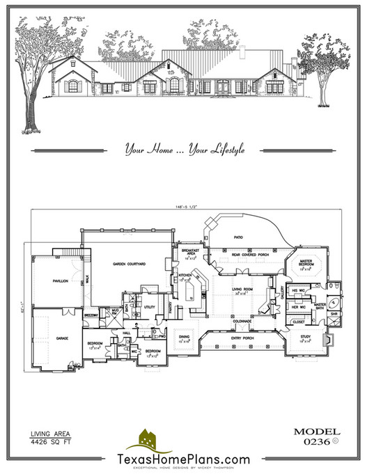 texas home plans - TEXAS RANCH- HOMES - Page 12-13