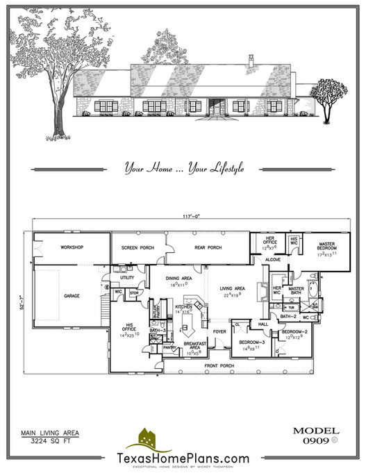 texas home plans - TEXAS RANCH- HOMES - Page 44-45