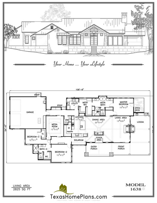 texas home plans - TEXAS RANCH- HOMES - Page 86-87
