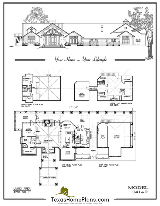 texas home plans - TEXAS RANCH- HOMES - Page 14-15