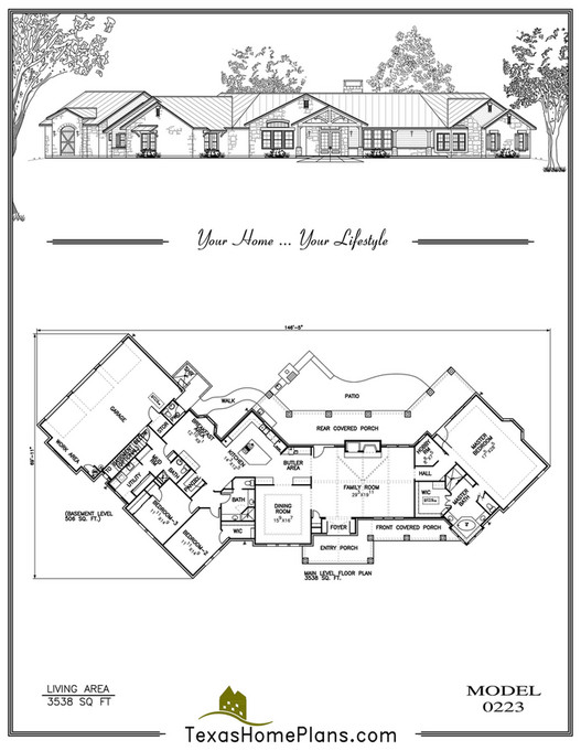 texas home plans - TEXAS RANCH- HOMES - Page 10-11