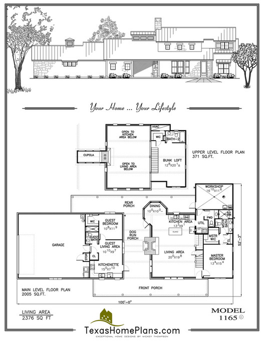 texas home plans - TEXAS RANCH- HOMES - Page 64-65