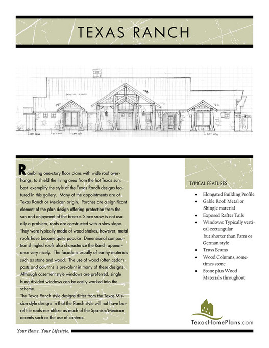 texas home plans - TEXAS RANCH- HOMES - Page 4-5