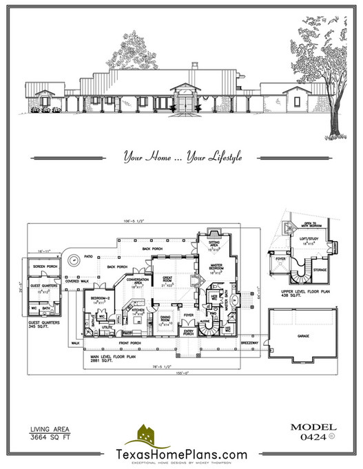 texas home plans - TEXAS RANCH- HOMES - Page 16-17