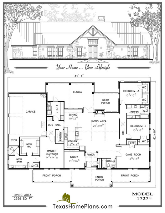 texas home plans - TEXAS RANCH- HOMES - Page 80-81