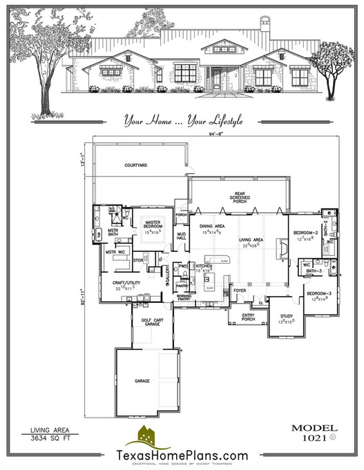 texas home plans - TEXAS RANCH- HOMES - Page 48-49