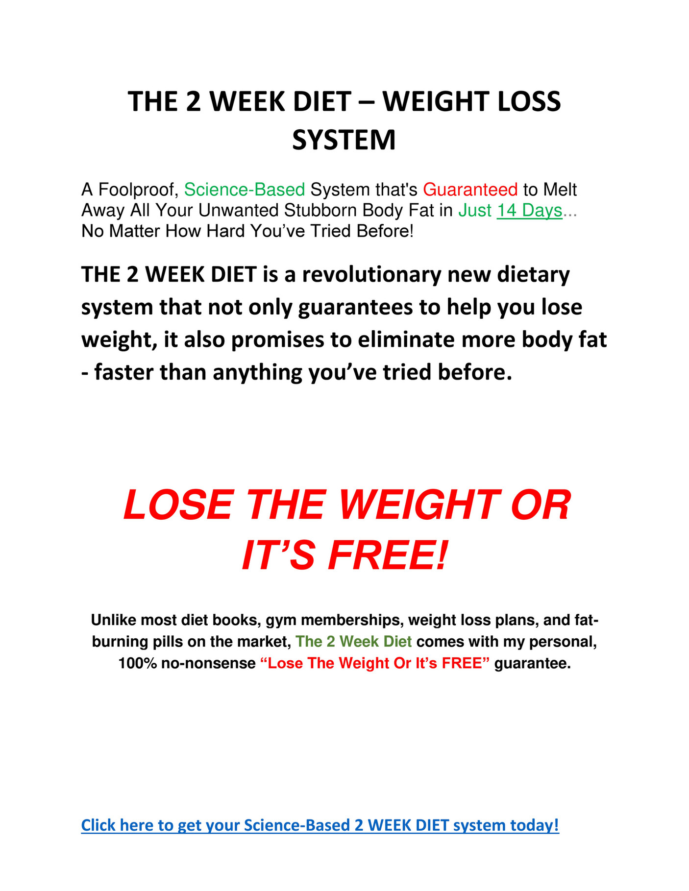 2weekdiet - 2 WEEK DIET SYSTEM - Page 1 - Created with Publitas.com