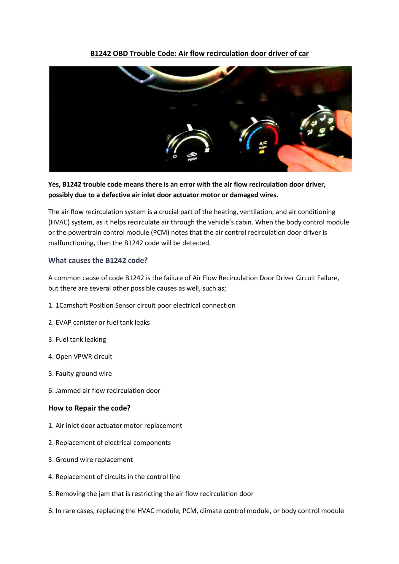 My publications - Partsavatar.Ca-B1242 OBD Trouble Code Air flow ... My publications - Partsavatar.Ca-B1242 OBD Trouble Code Air flow ...