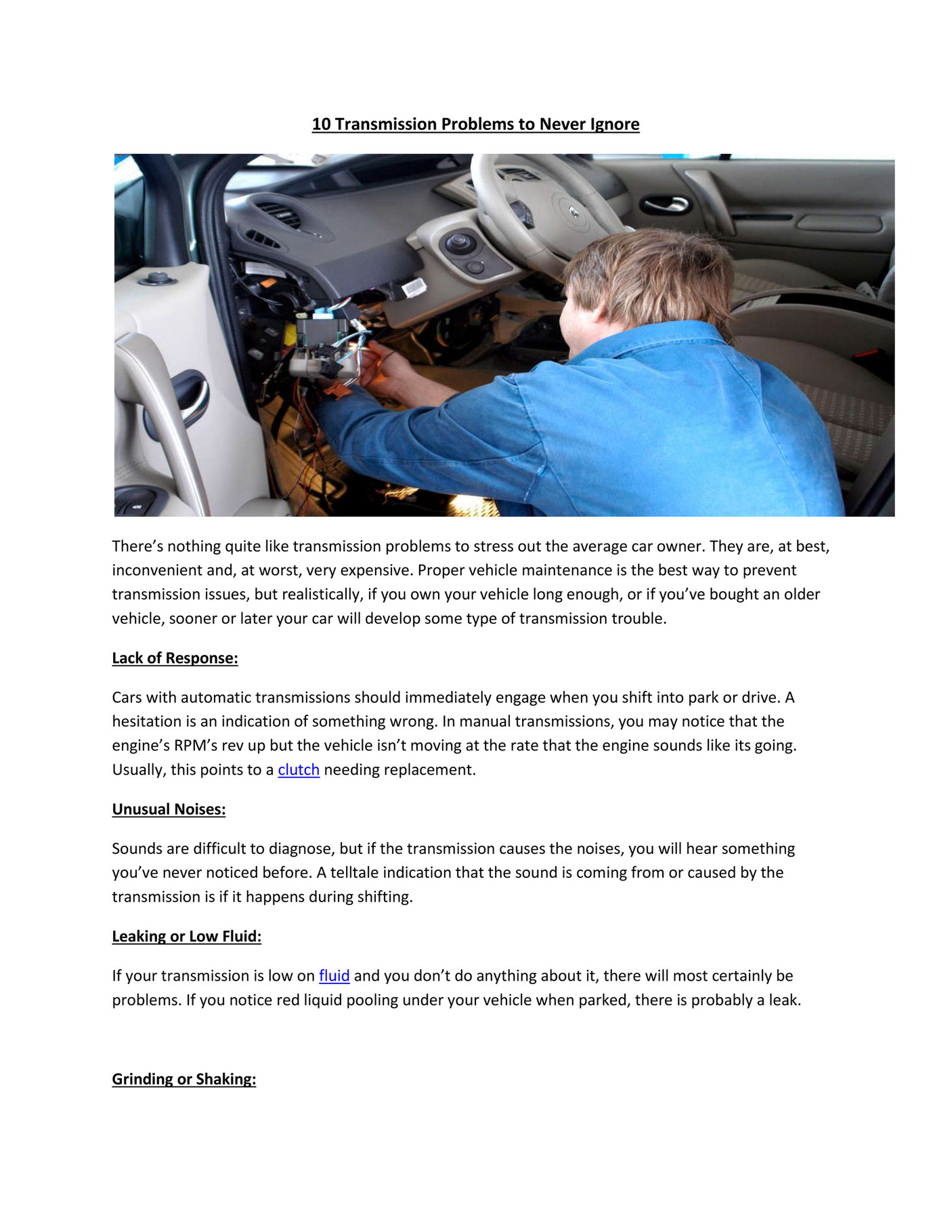 My publications - Partsavatar Car Interior & Exterior Parts, Toronto ...