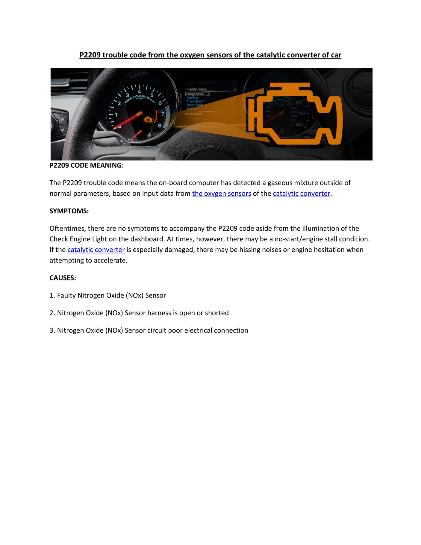 My publications - Partsavatar, CA - What does p2209 trouble code means ... My publications - Partsavatar, CA - What does p2209 trouble code means ...