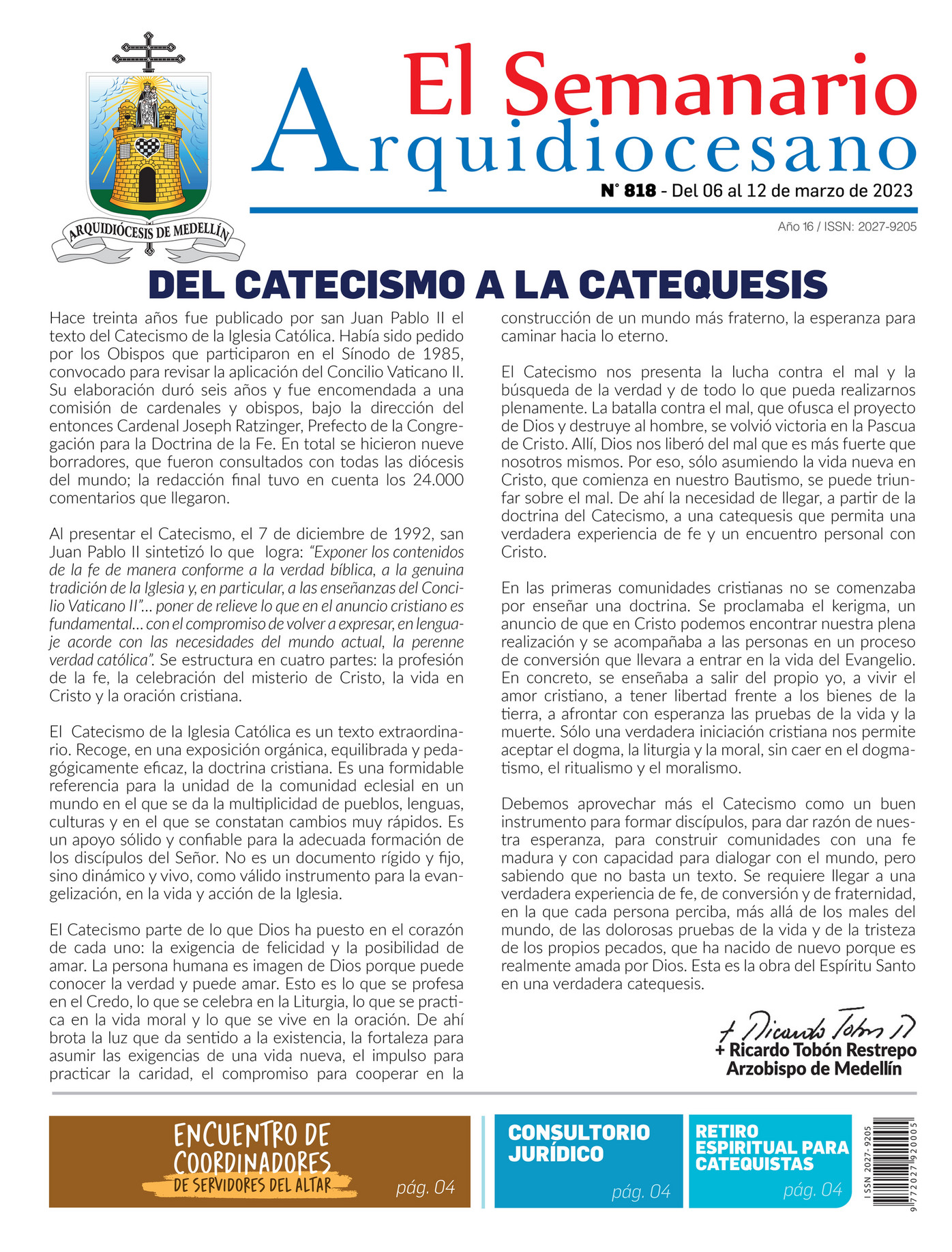 Arquidiócesis de Medellín - SEM 818 - Página 1 - Created with Publitas.com