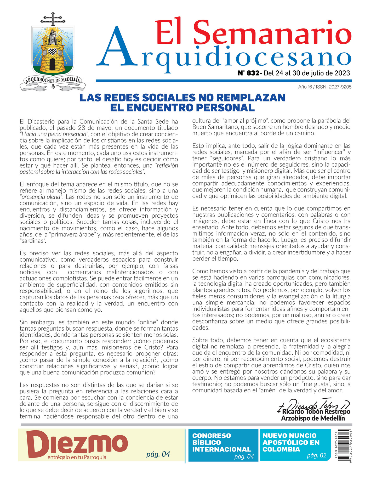 Arquidiócesis de Medellín - SEM 832 - Página 1 - Created with Publitas.com