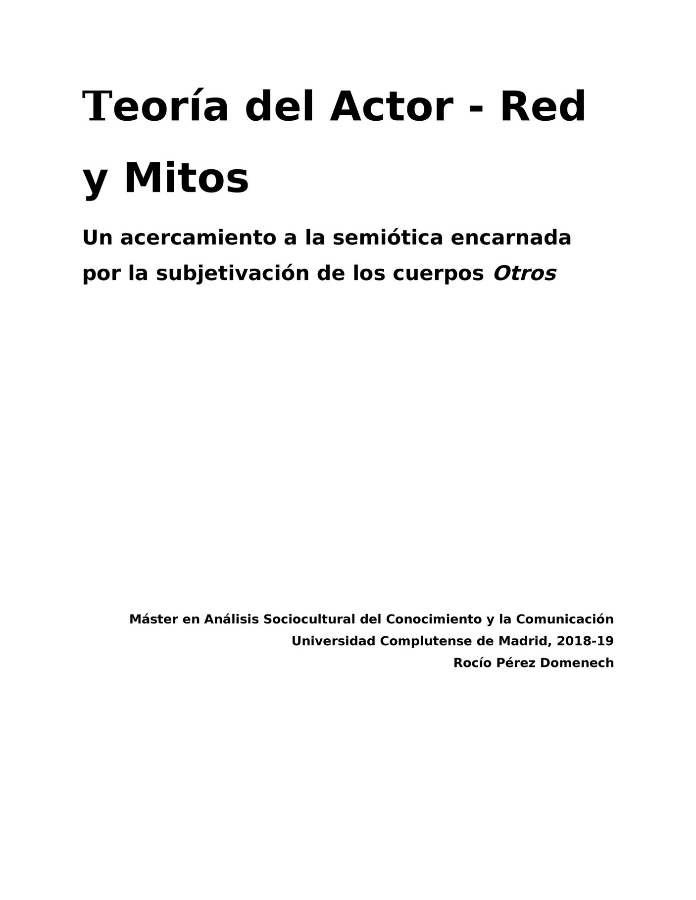 My publications - Teoría del Actor-Red y Mitos - Página 1 - Created ...