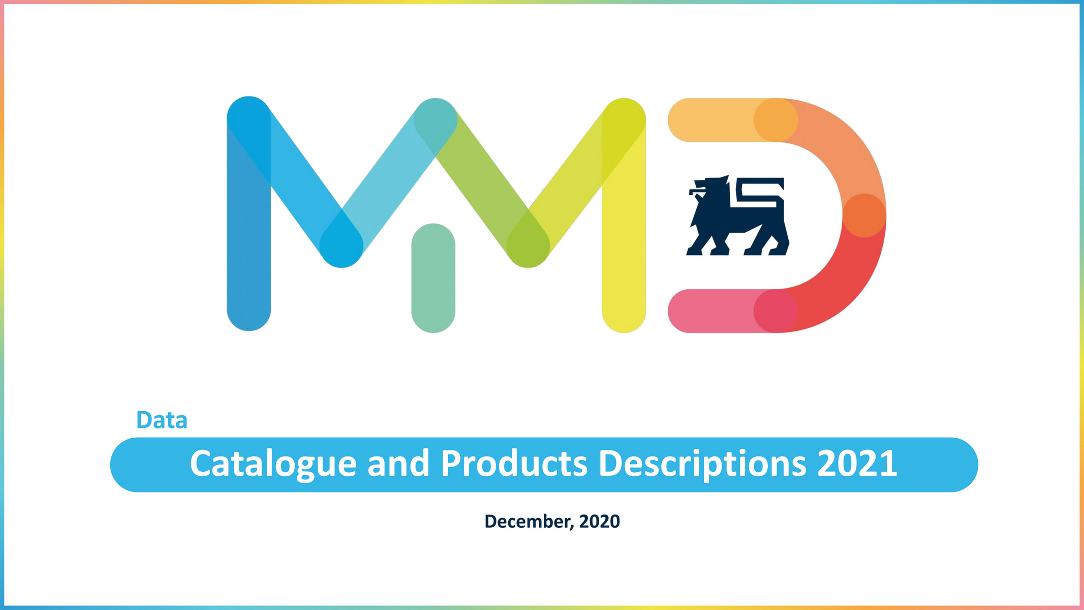 MMD - 2021 MMD Data_Catalogue - Page 1