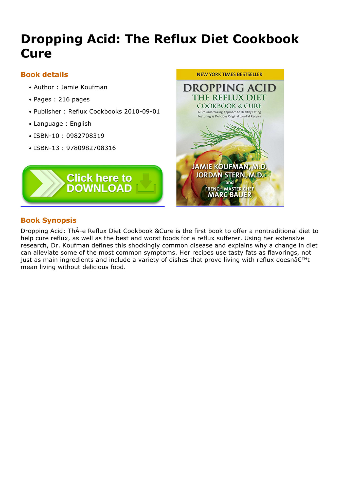 soydakidro@deyom.com - Dropping Acid The Reflux Diet Cookbook Cure ... soydakidro@deyom.com - Dropping Acid The Reflux Diet Cookbook Cure ...