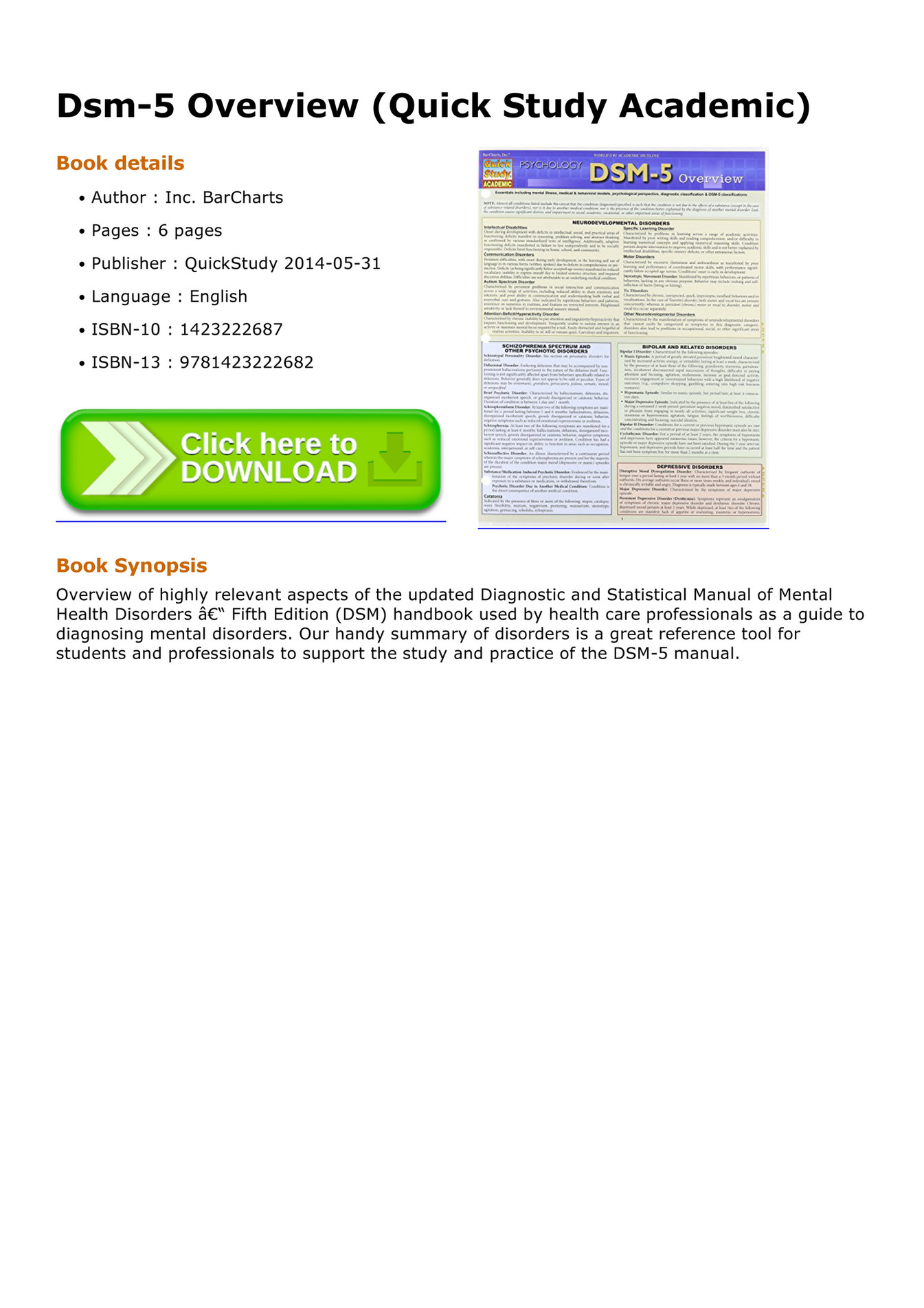soydakidro@deyom.com - Dsm 5 Overview Quick Study Academic - Page 1 ... soydakidro@deyom.com - Dsm 5 Overview Quick Study Academic - Page 1 ...