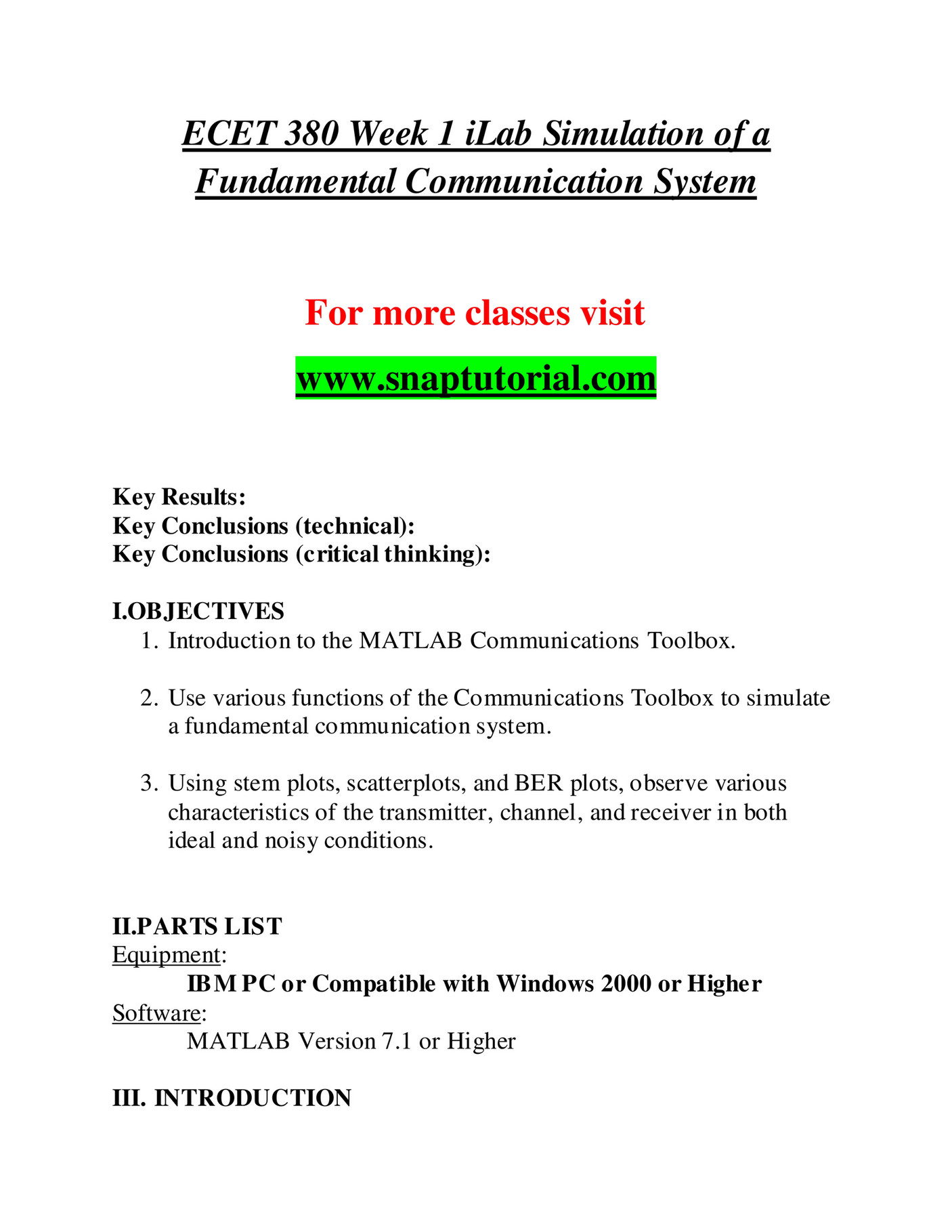 Ashford University - ECET 380 Course Extrordinary Success ...