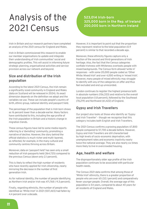 Moynihan Design - Irish in Britain Annual Report 2023 - Page 22-23 ...