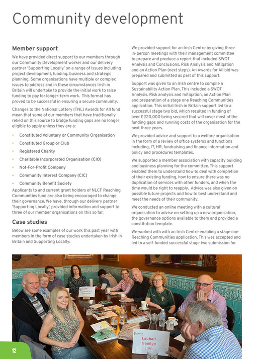 Irish in Britain Annual Report 2024 - Page 12-13 - Created with Publitas.com