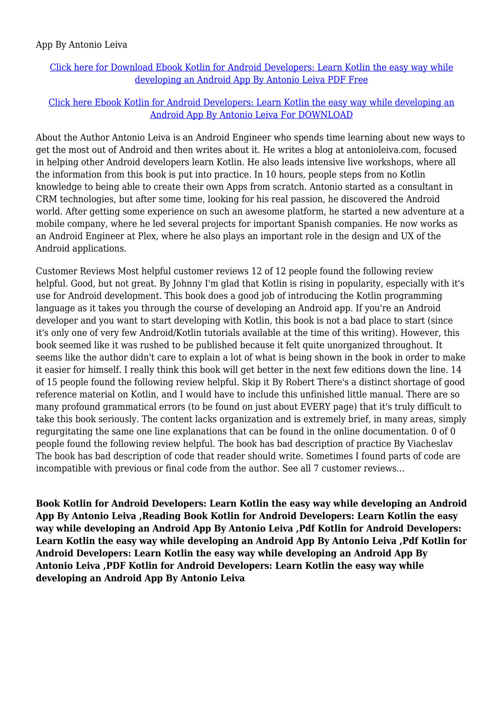 learn kotlin free pdf