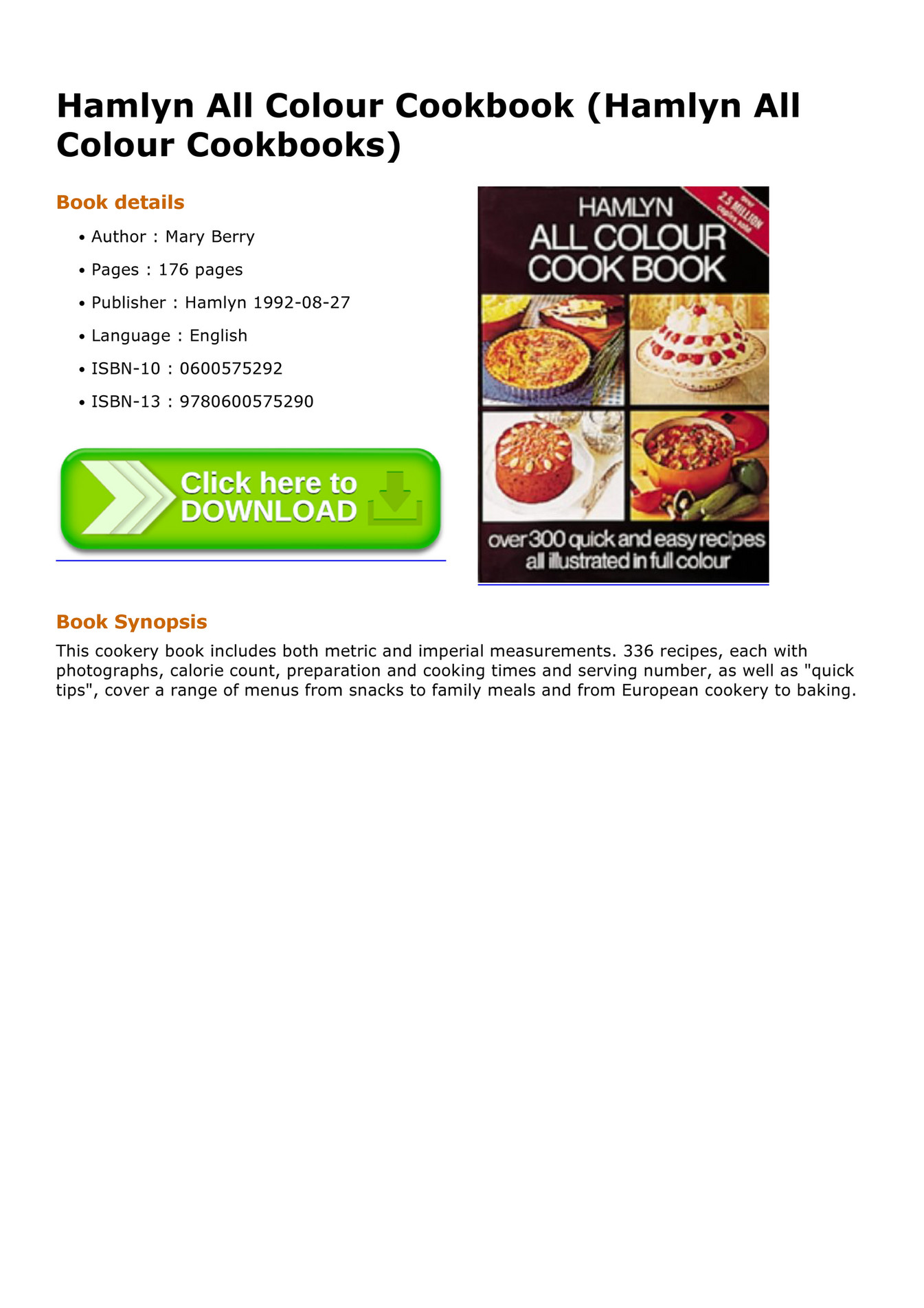 Cooking - Hamlyn All Colour Cookbook Hamlyn All Colour Cookbooks - Page ...