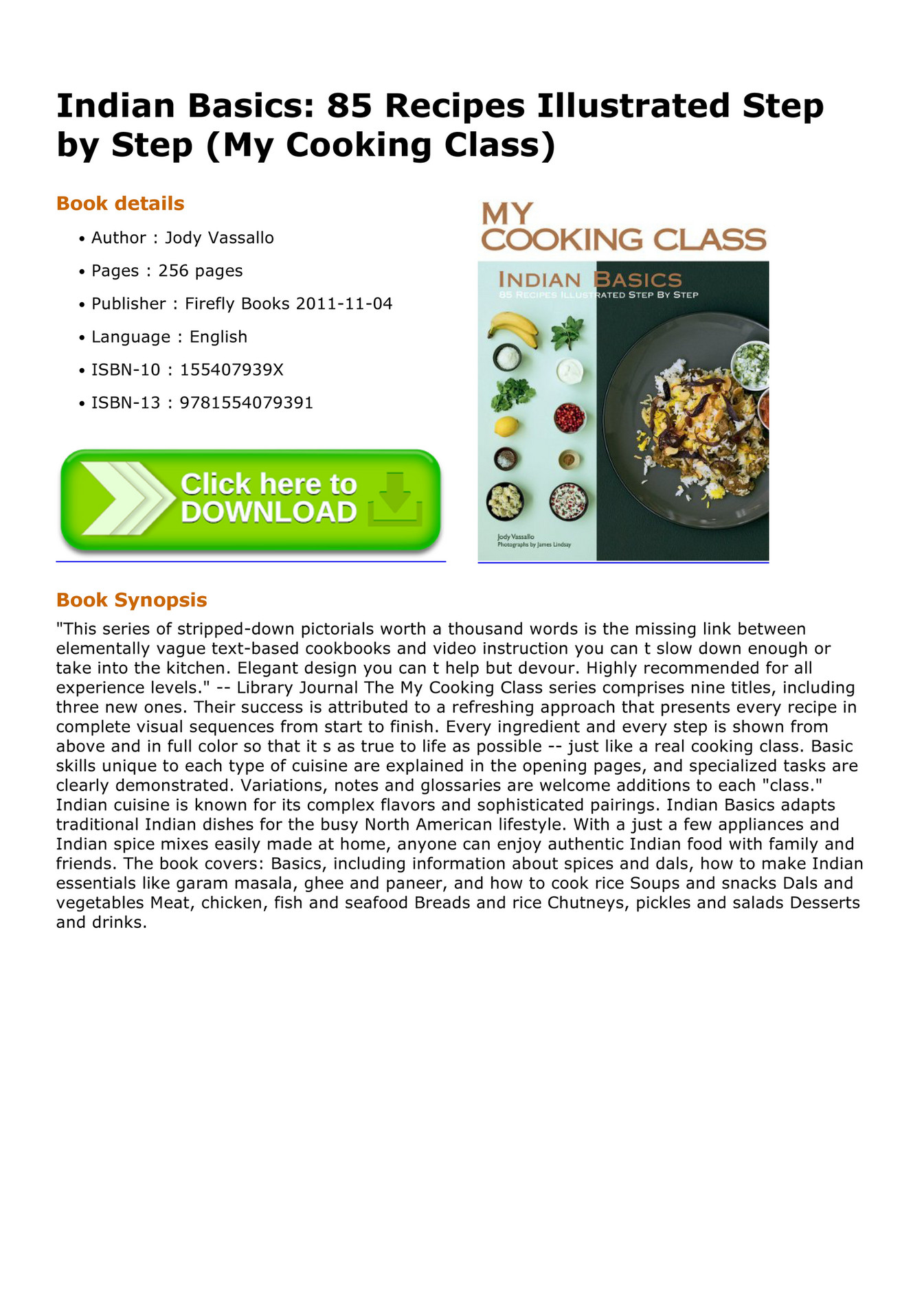 Cooking - Indian Basics 85 Recipes Illustrated Step by Step My Cooking ...